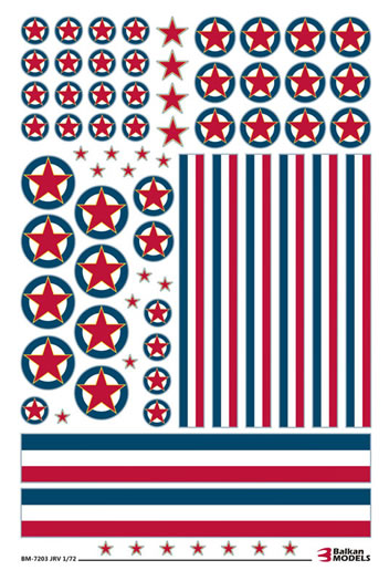 Yugoslav AF Roundels & Flags and Numbers Balkan Models, 1/48 and 1/72 ...