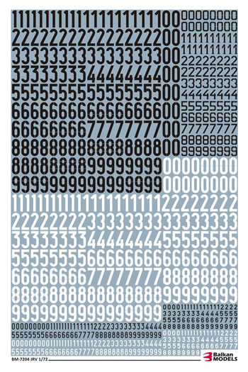 Yugoslav AF Roundels & Flags and Numbers Balkan Models, 1/48 and 1/72 ...