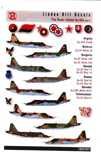 Linden Hill Decals LHD48024 and LHD32011 – The Rook: Global Su-25s Part ...