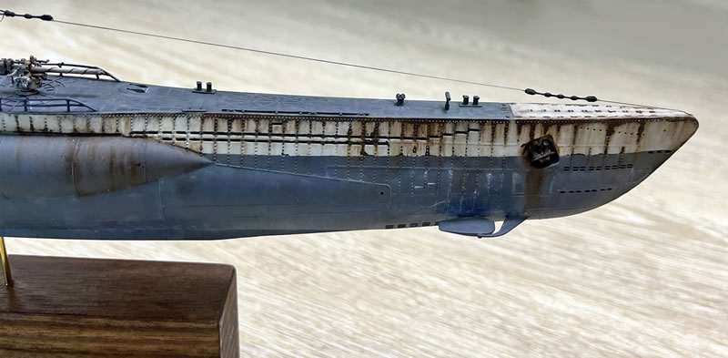 Trumpeter 1/144 scale Type VIIC U-Boat by Eason Kwok