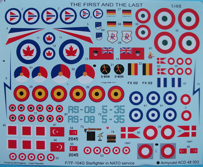 Armycast ACD 48 003 # - F-104 Decals Review by Marcus Thornley