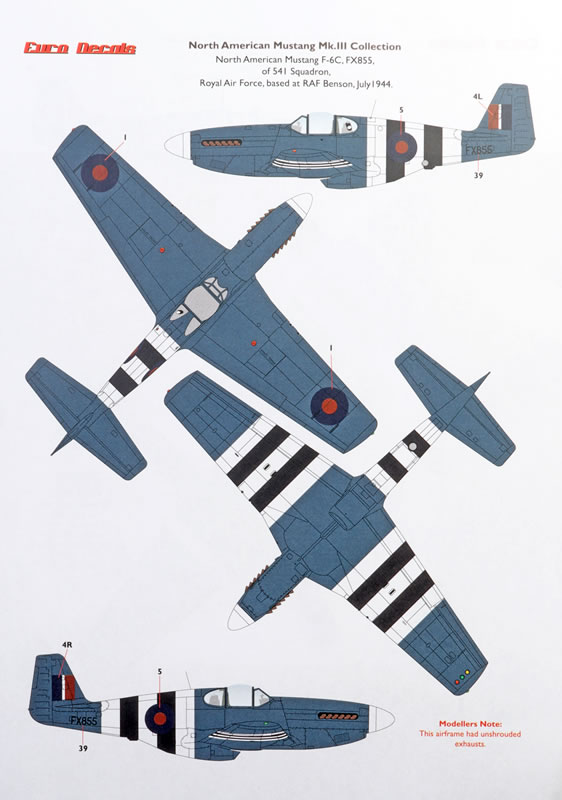 Euro Decals N.A. Mustang Mk.III Collection Review by Brett Green