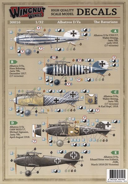 Albatros Decals Review by Rob Baumgartner (Wingnut Wings 1/32)