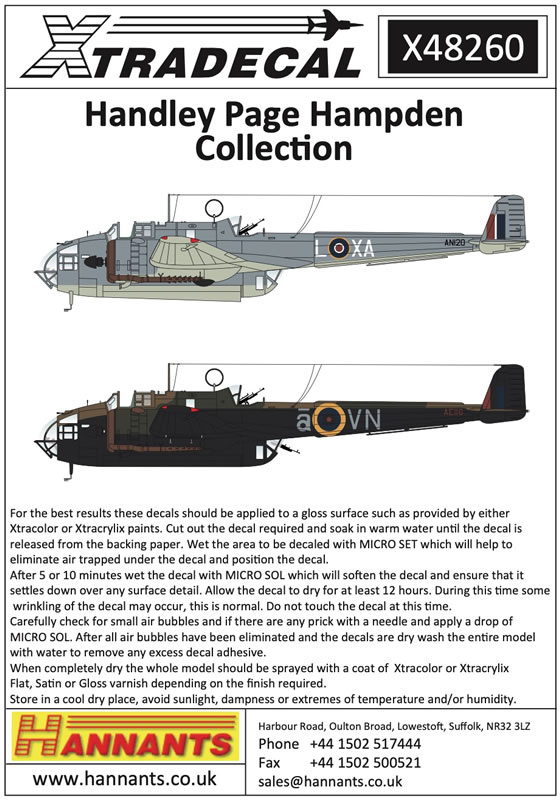 Xtradecal Item No. X48260- Hampden Collection Review by Brett Green